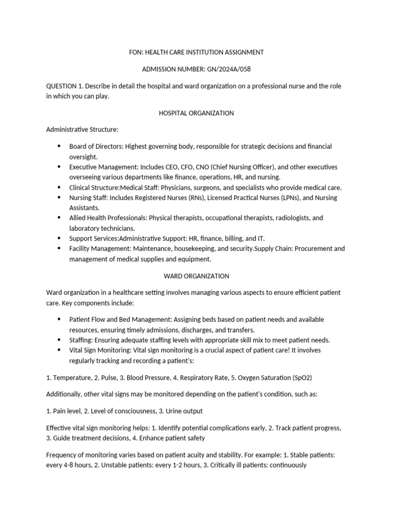 Yaya Yusuf Fon - Health Car-Wps Office | PDF | Health Education ...