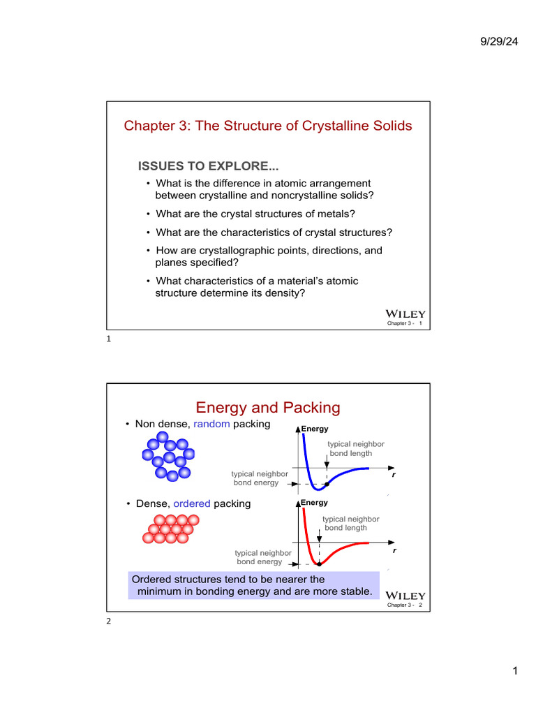 Aulas 3 - 4 | PDF | Crystal | Crystal Structure