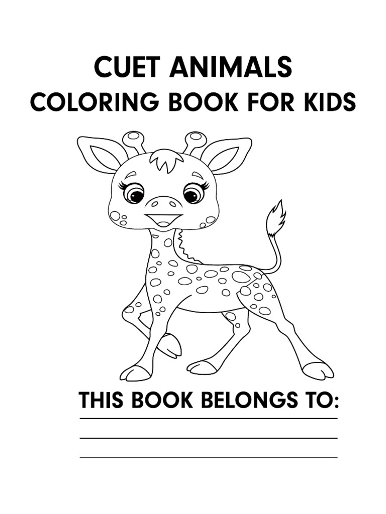 Cute Animals Coloring Pages For Kids | PDF