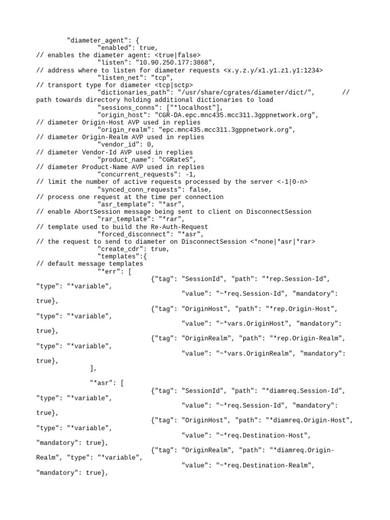 CGRateS Diameter Agent Gy | PDF | Internet Protocols | Internet