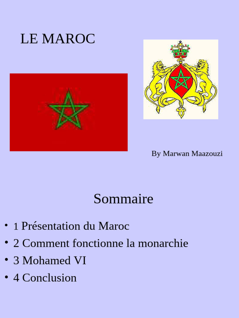 Expose Marwan Sur Le Maroc | PDF | Politique