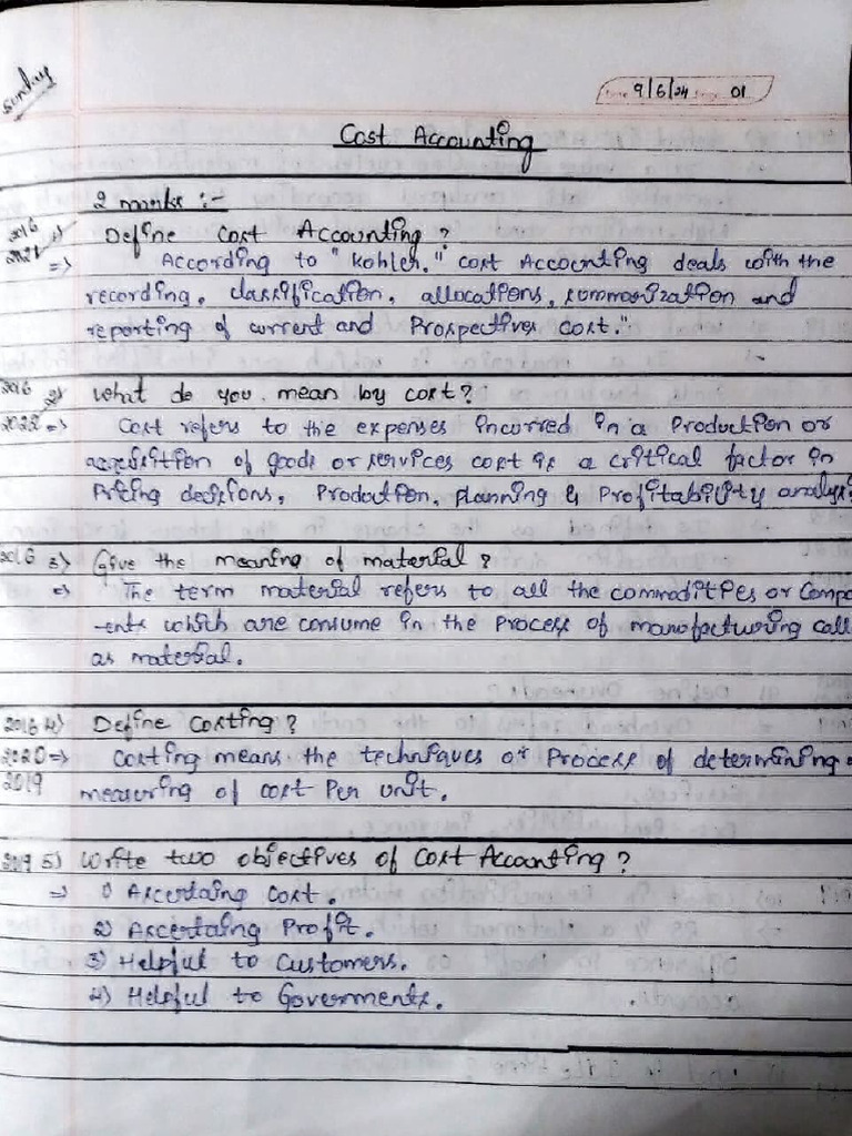 Ca 2 And 4 Marks Theory Qanda Pdf 