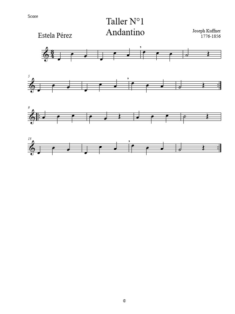 Andantino | PDF