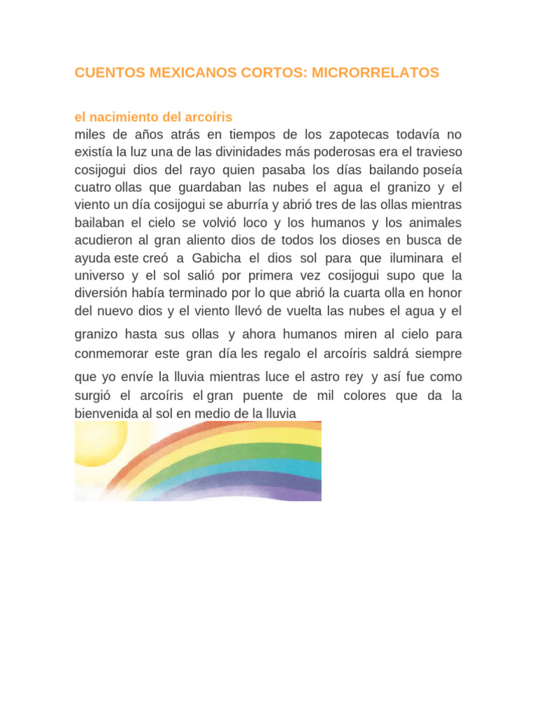 Cuentos Mexicanos Cortos | PDF