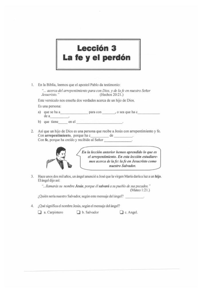 Lección 3 | PDF | Jesús | Pecado