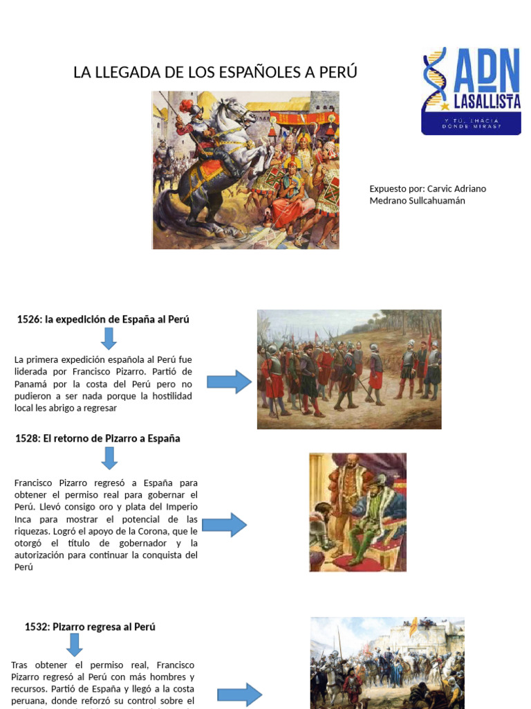 Llegada de Pizarro y conquista del Perú | PDF | Francisco Pizarro | Perú