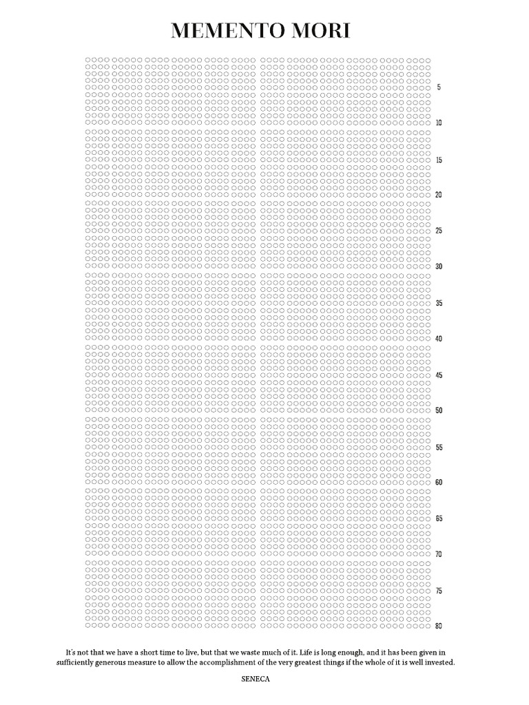 Memento Mori Life Calendar | PDF