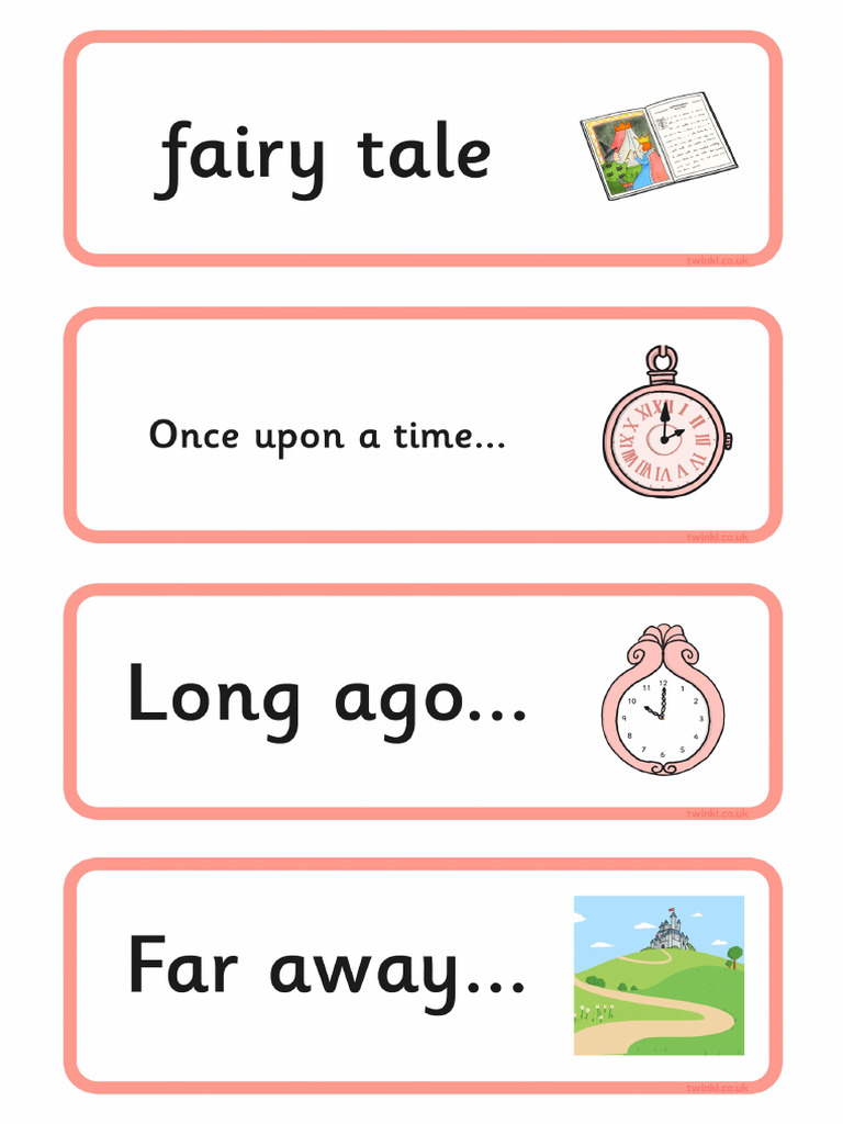 Fairy Tale Word Cards | PDF