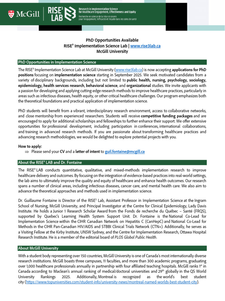 PHD Student Advertisement - EN - September 2025 | PDF | Science ...