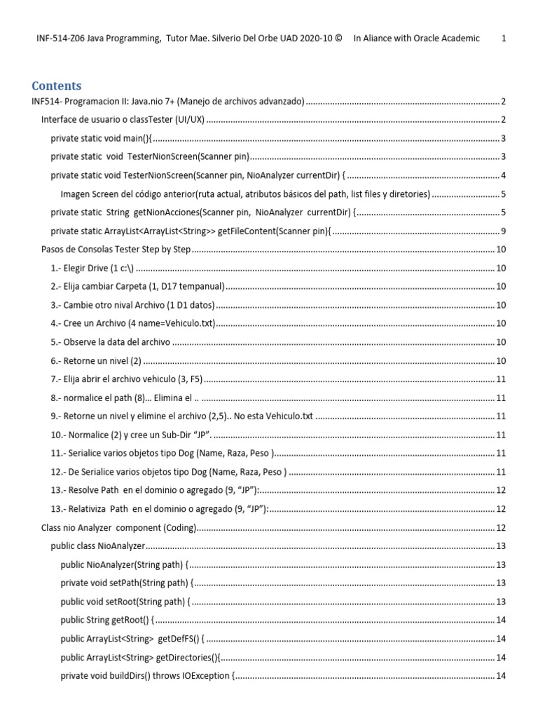 INF514 Java Oracle NIO 2022 | PDF | Arquitectura de sistemas ...