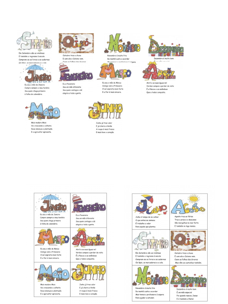 Separadores Meses | PDF