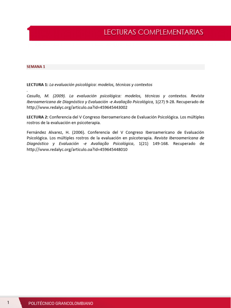 Lectura Complementaria - Referencias - S1 | PDF | Crecimiento personal y profesional