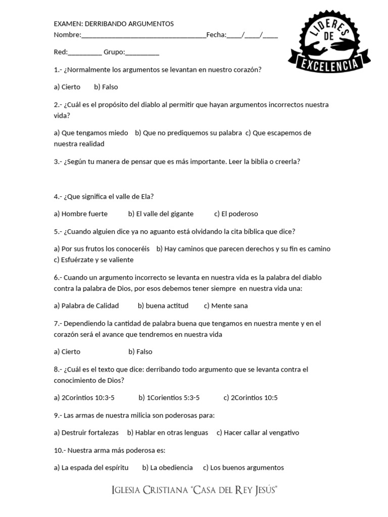 1 Derribando Argumentos | PDF