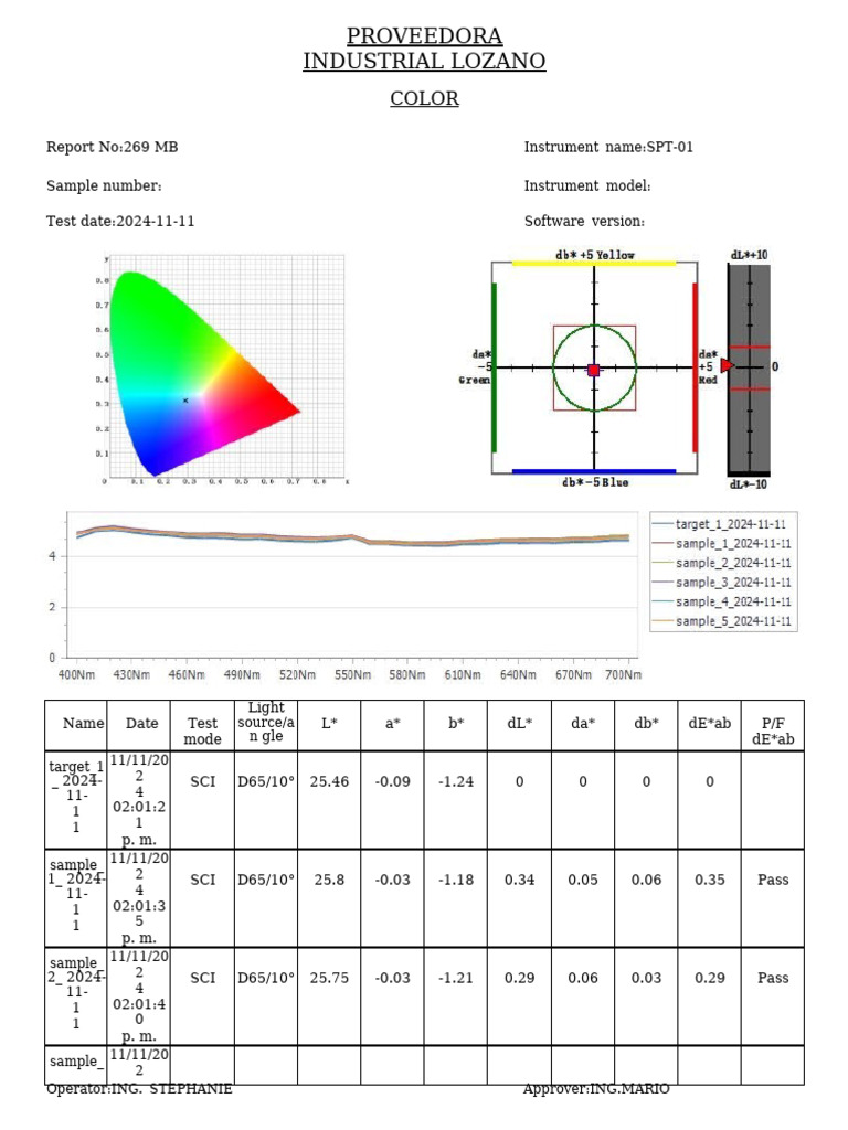 Reporte Color Negro | PDF