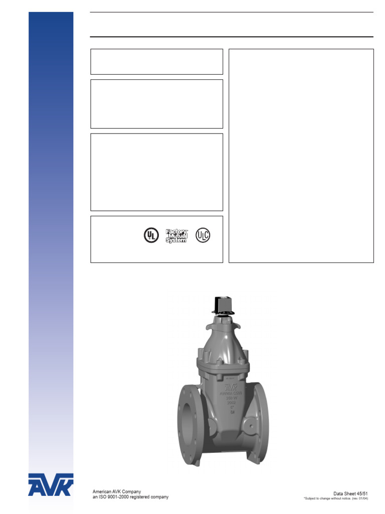 45-51 Fire 250 AA FLG | PDF | Screw | Valve