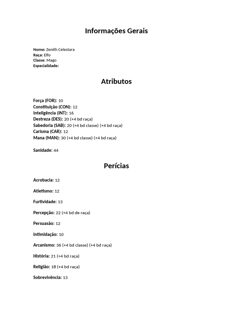 ficha de samuel antiga | PDF | Elfos