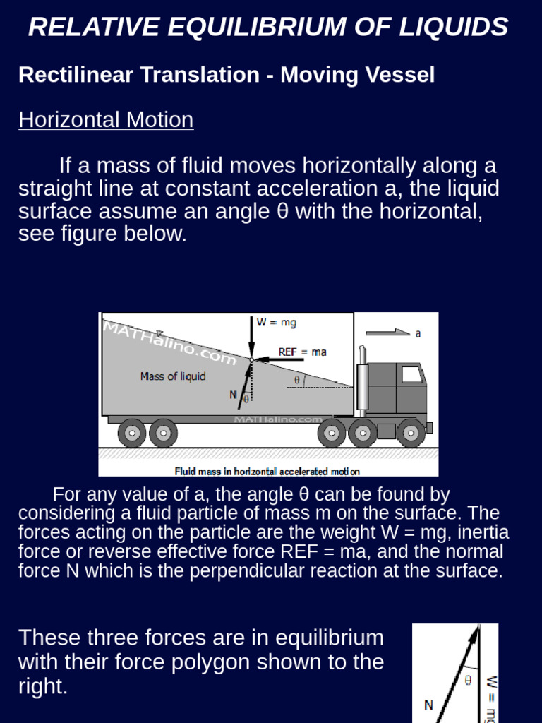 Relative Equilibrium of Liquids | PDF