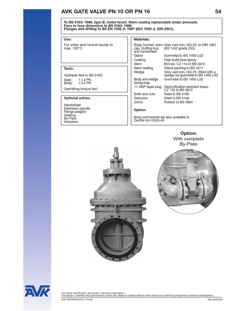 54-00 Es (1998) | PDF | Valve | Mechanical Engineering