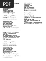 Rachel Platten's Fight Song Lyrics | PDF | Recorded Music