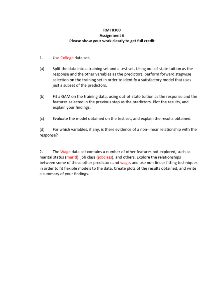 Assignment 6 | PDF | Teaching Methods & Materials