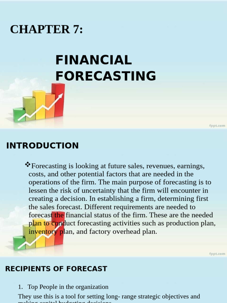 Chapter 7 Finacial Forecasting Pdf Forecasting Mean Squared Error