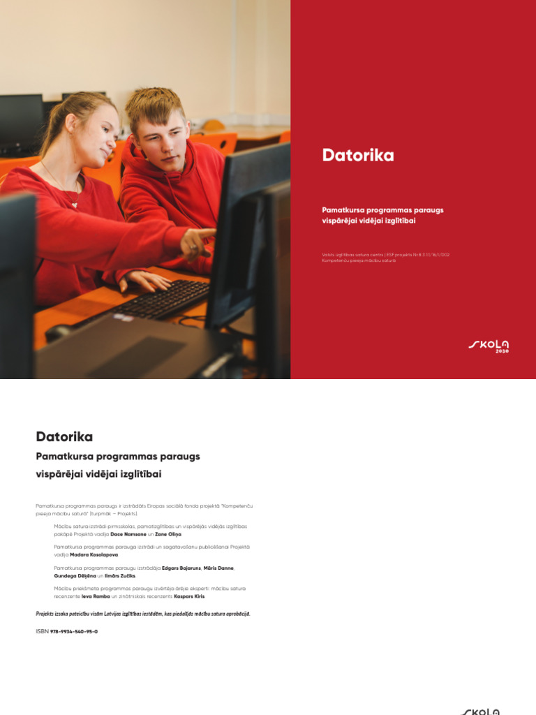 Datorika Vidusskolai | PDF