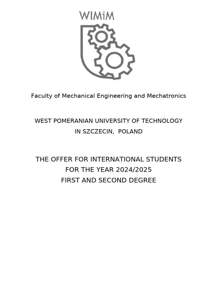 Wymiana Międzynarodowa WM-WIMiM 1 2 2024-2025 ZL WM-WIMiM | PDF | Control Theory | Fuel Cell