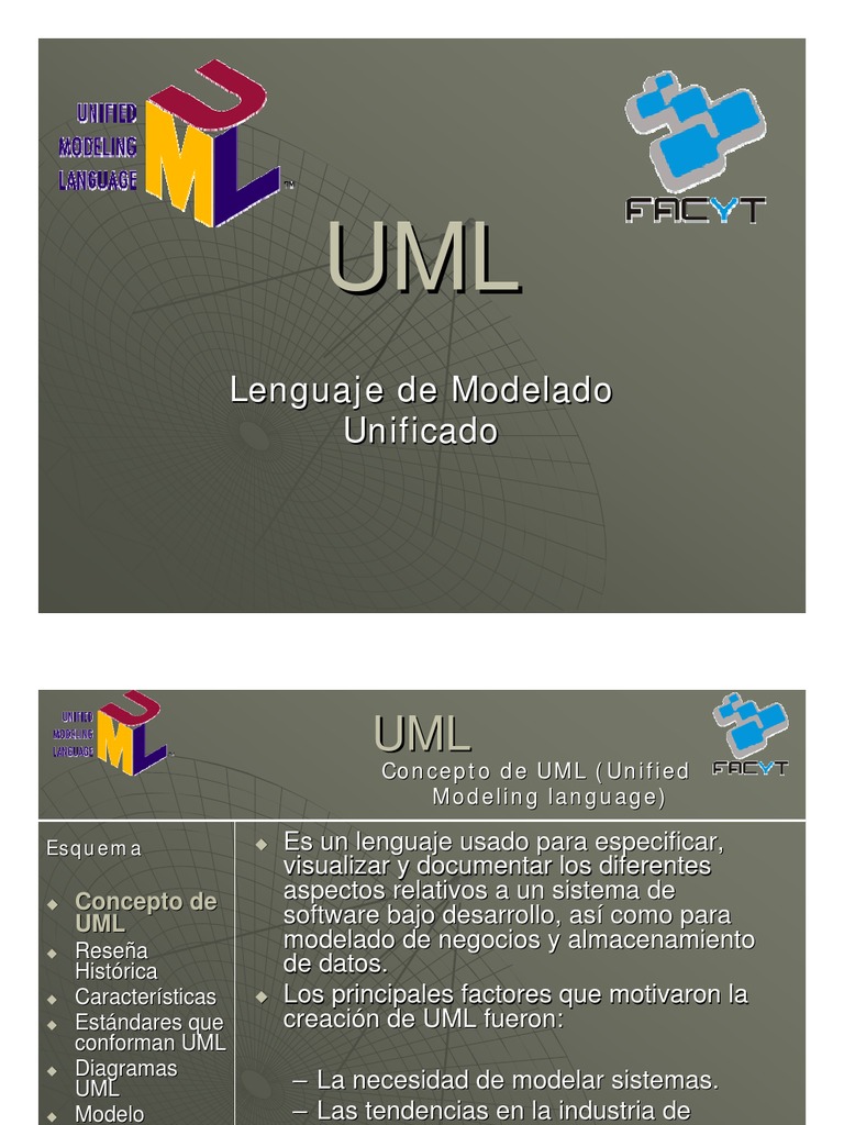 Presentacion UML | PDF | Lenguaje de modelado unificado | Herencia (Programación Orientada a ...