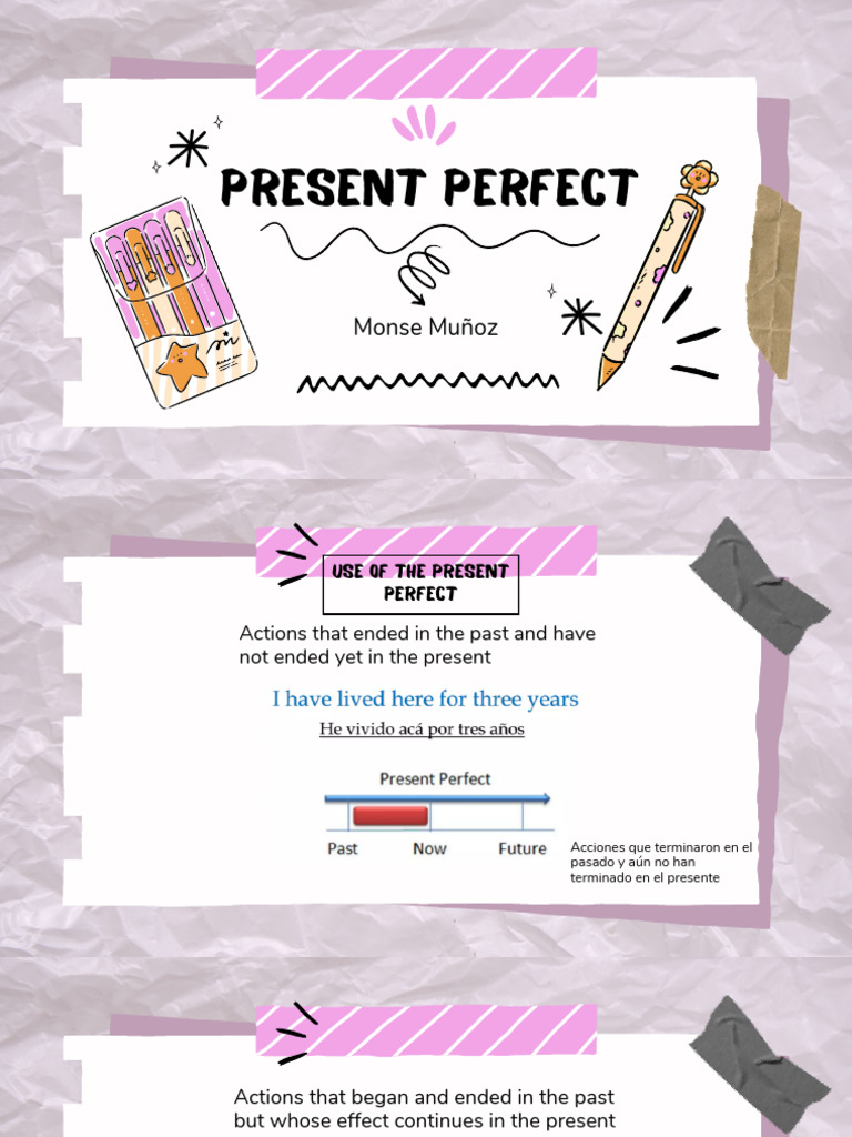 Understanding Present Perfect Tense | PDF