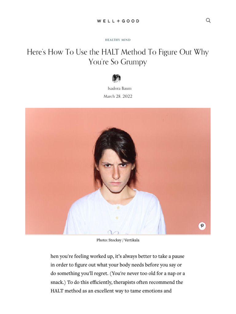 Mastering Emotions with the HALT Method | PDF | Anger | Emotions