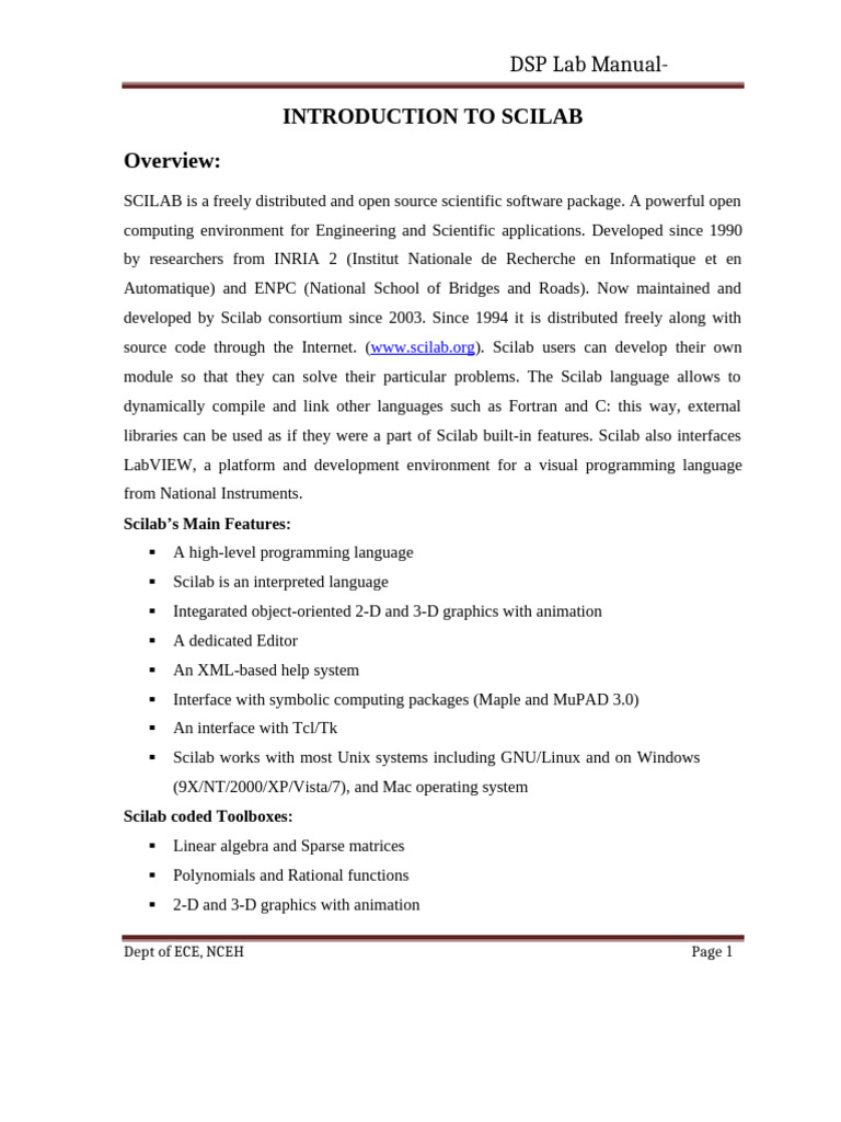 BEC502 Lab Manual | PDF | Discrete Fourier Transform | Digital Signal Processing