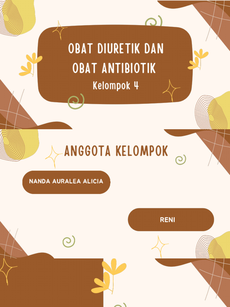 Obat Antibiotik Dan Obat Diuretik | PDF