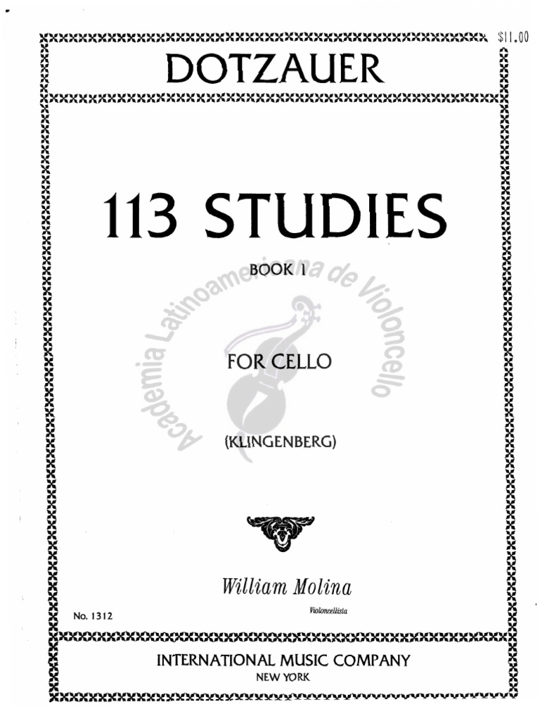 Dotzauer - 113 Estudios Vol. 1 | PDF