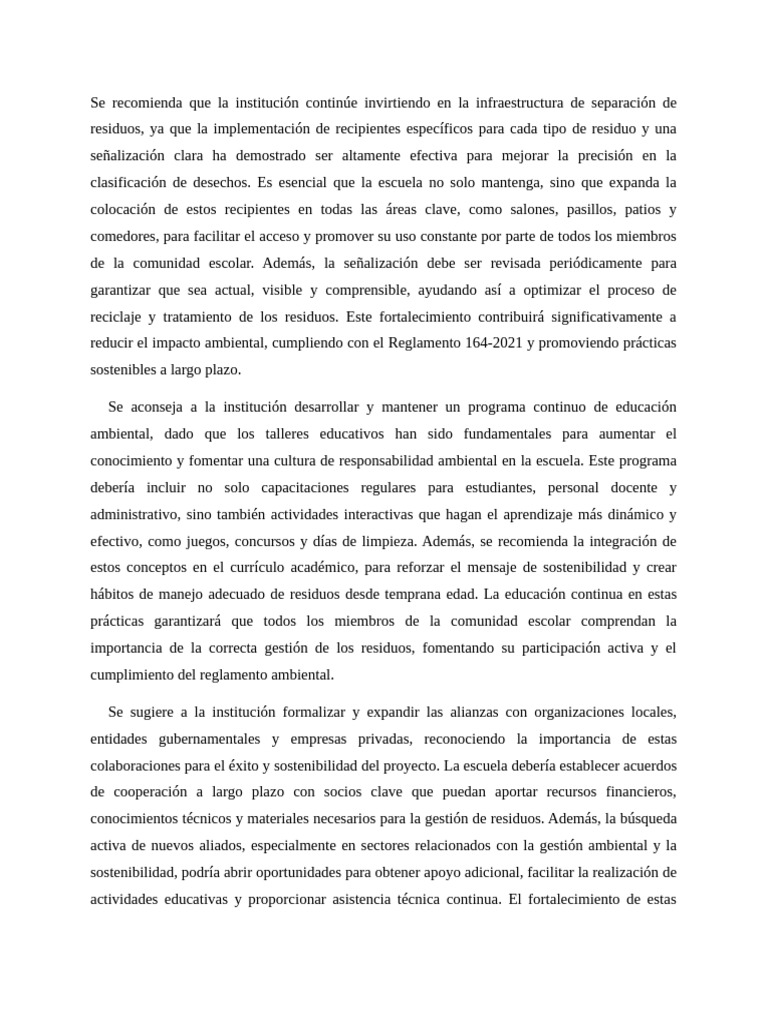 Recomendaciones | PDF | Negocios