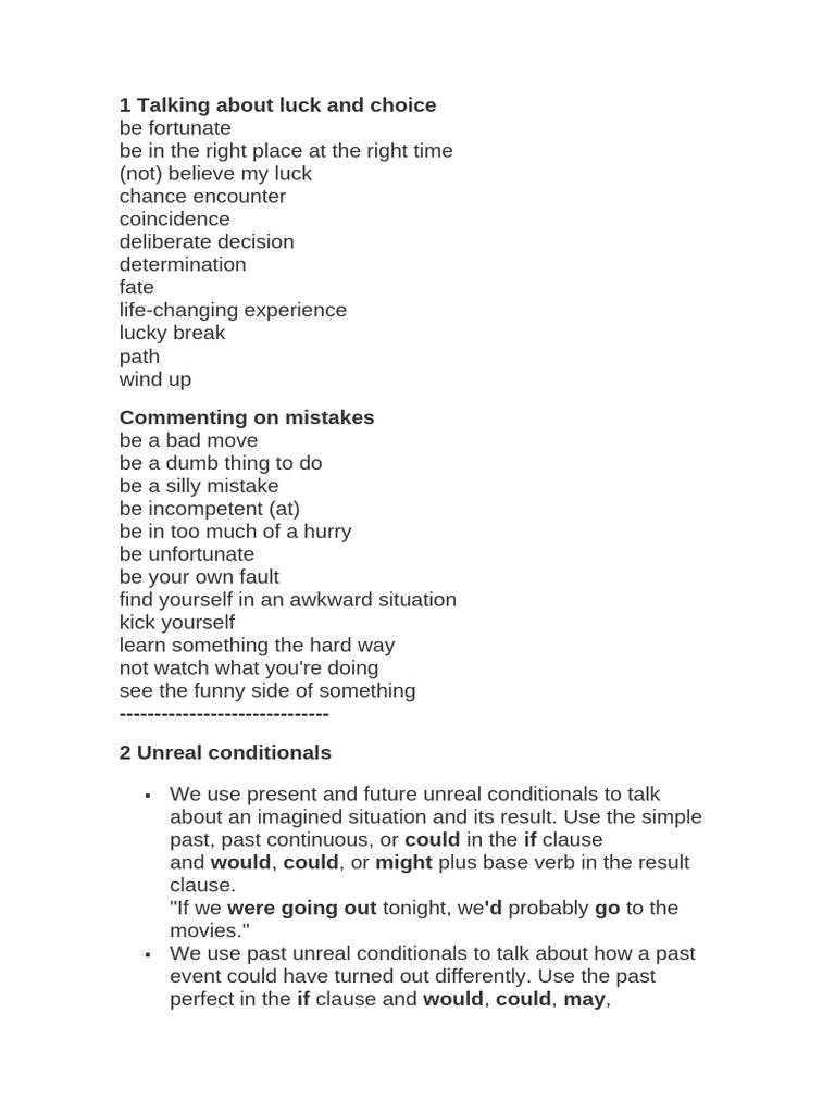 Expressions of Reassurance | PDF | Luck | Grammar