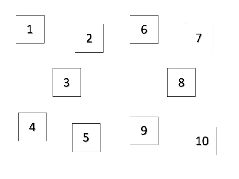 Cubos de Corsi Tablero | PDF