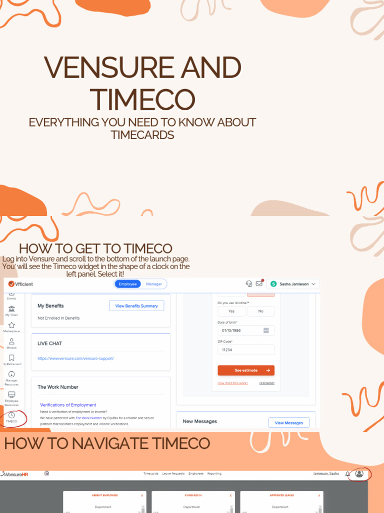 Using Timeco: Timecards & PTO Guide | PDF | Finance & Money Management