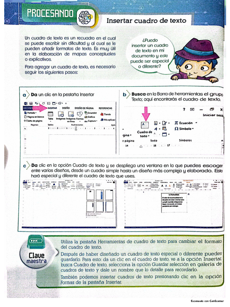 Clase#15 Cuadro de Texto en Word | PDF