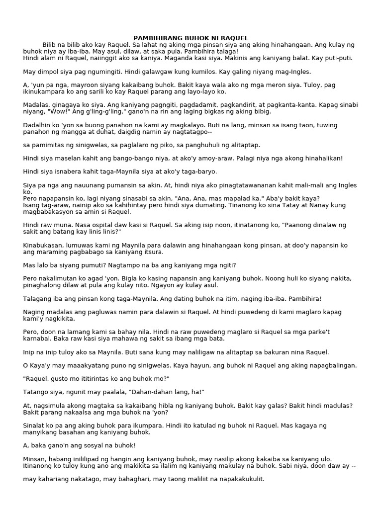 Talabook 6 - Pambihirang Buhok Ni Raquel | PDF