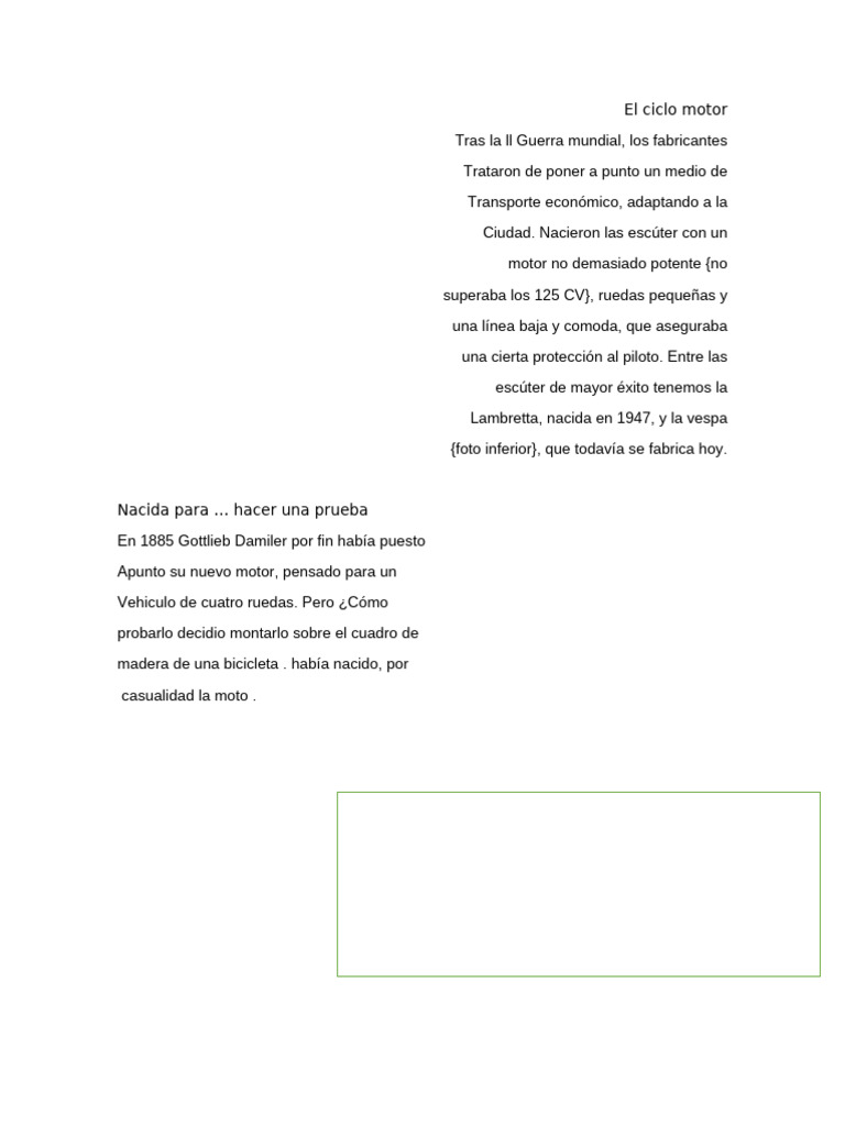 El Ciclo Motor | PDF