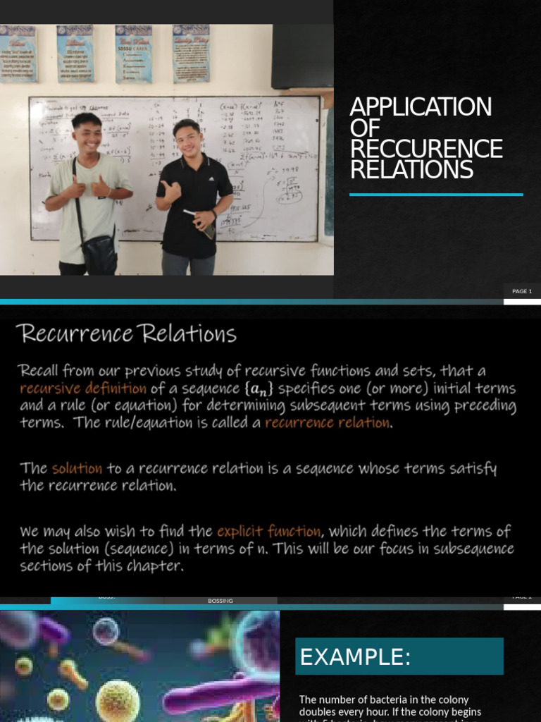 Application of Reccurence Relations | PDF | Recurrence Relation | Theoretical Computer Science