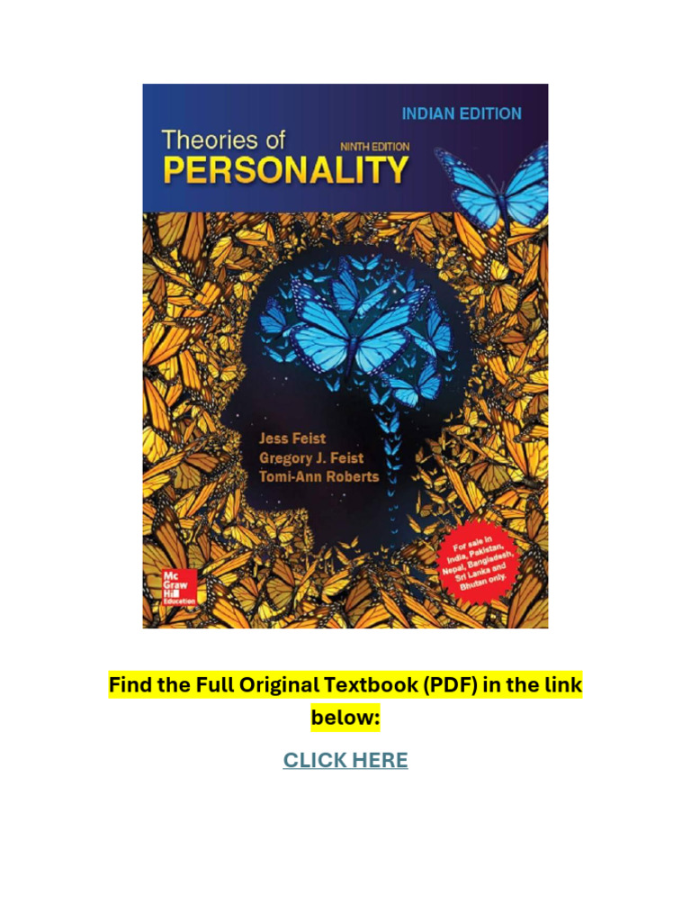 Theories of Personality 9th Edition Textbook | PDF | Science & Mathematics