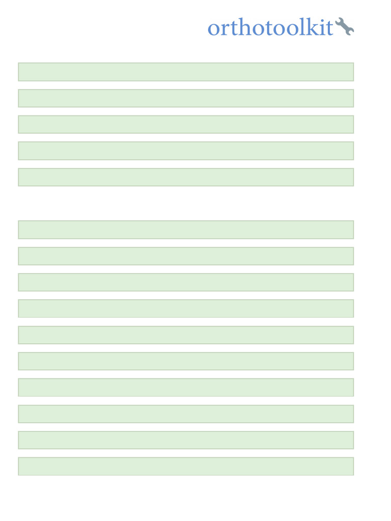 OrthoToolKit HOOS Score Report | PDF | Integrated Truss Structure