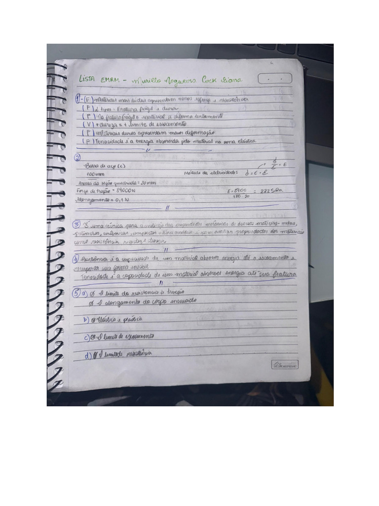 Lista de EMRM - Murillo Viana | PDF