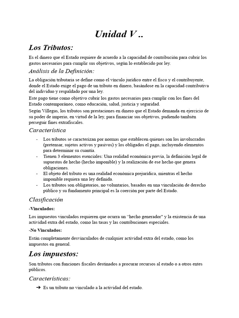 Unidad V .. | PDF | Impuestos | Economias