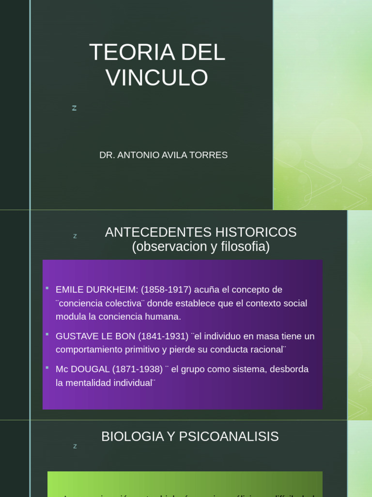Teoria Del Vinculo | PDF | Las emociones | Estrés (biología)