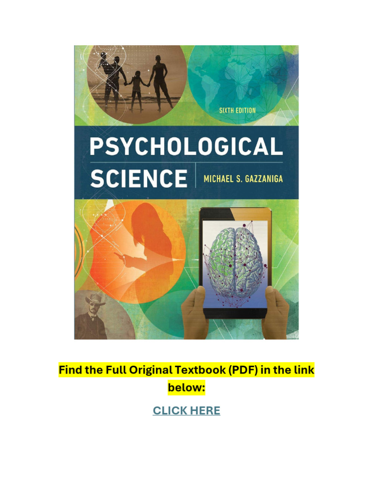 Psychological Science 6th Edition Textbook | PDF | Psychology | Perception
