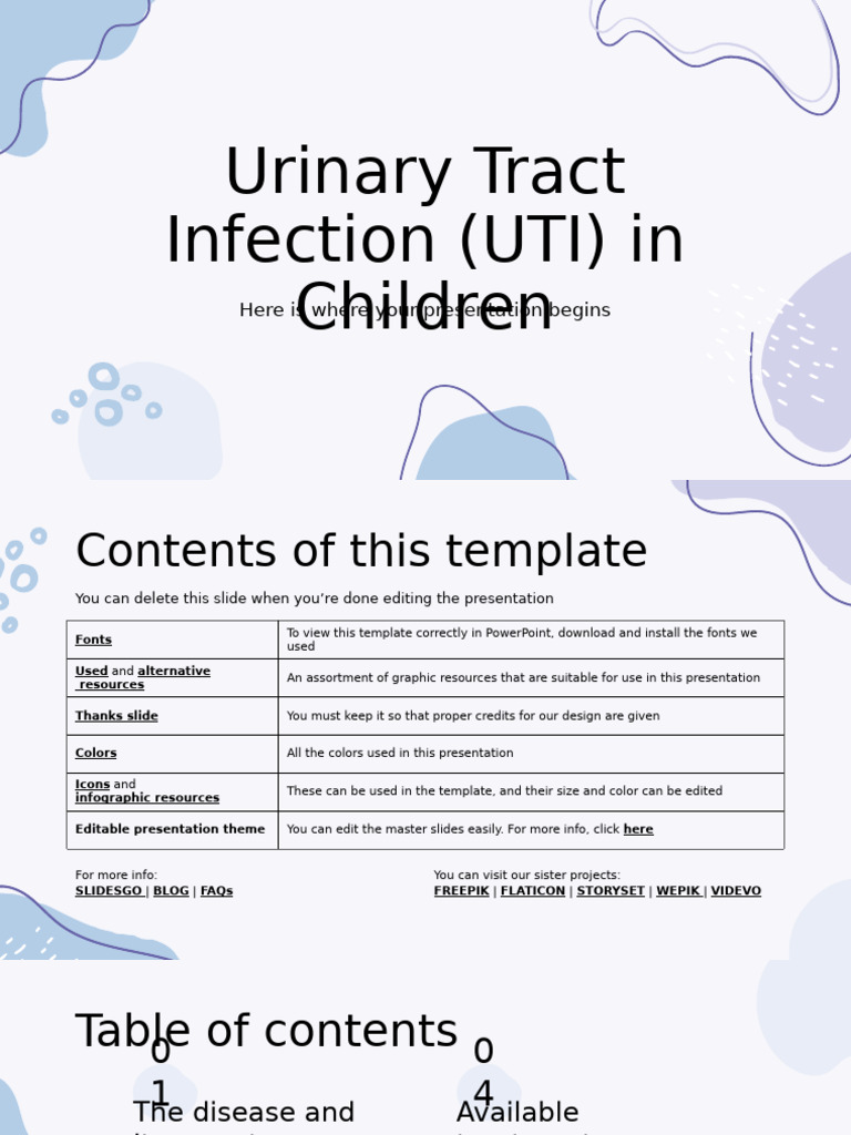 Urinary Tract Infection (UTI) in Children by Slidesgo | PDF | Medical ...