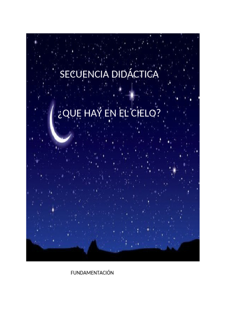 Secuencia Didactica Que Vemos en El Cielo | PDF | Precipitación | Vapor ...