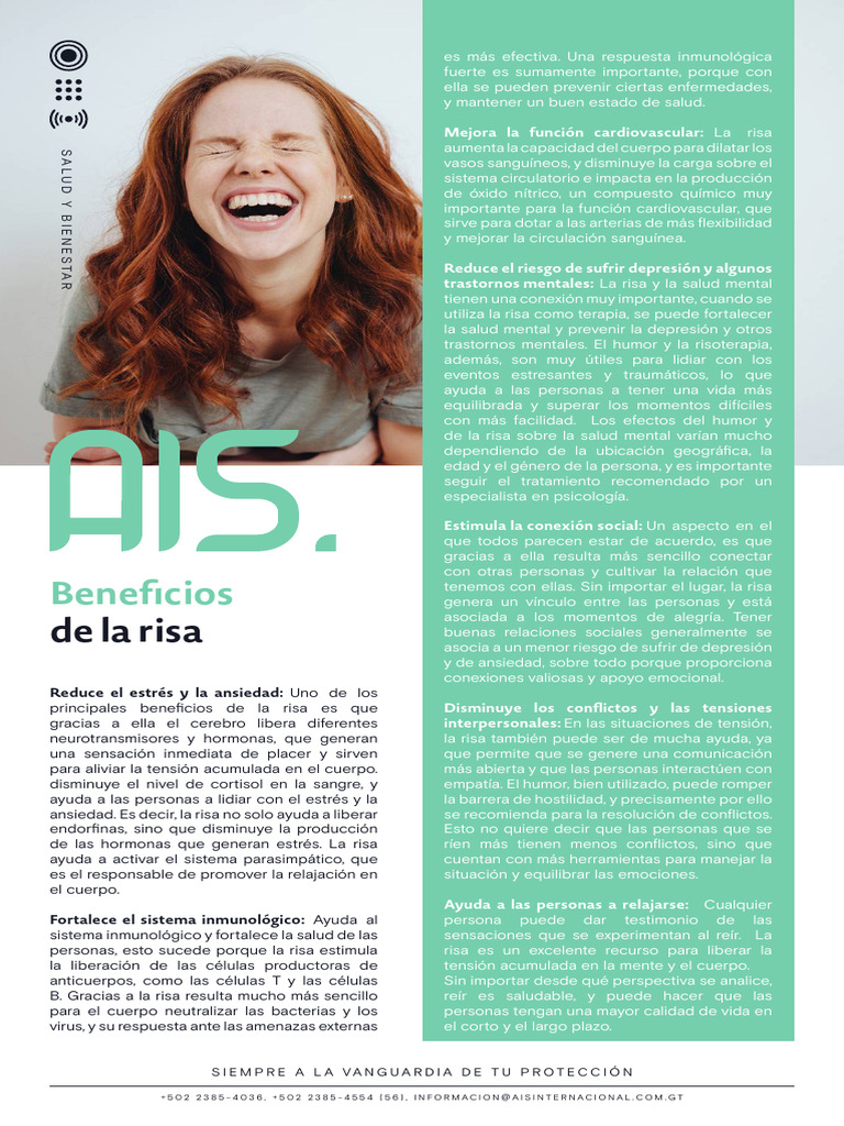 Beneficios de La Risa | PDF | La risa | Trastorno depresivo mayor
